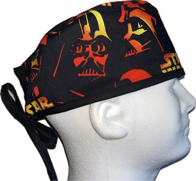 Star Wars Darth Vader Orange Yellow Scrub Hat Chemo Cap | eBay