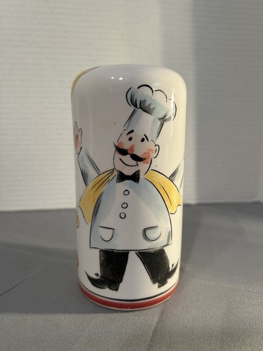 Big Ceramic Cheese Seasoning Shaker Chef Italian Pizza Pasta | eBay
