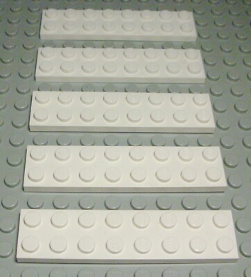 Lego Platte 2x8 Weiss 5 Stück (85) | eBay UK