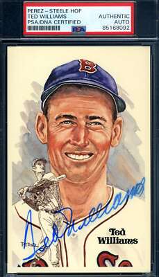 Ted Williams PSA DNA Signed Perez Steele Postcard Autograph | eBay
