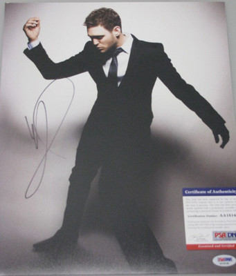 MICHAEL BUBLE Hand Signed 11"x14" Photo + PSA DNA COA **BUY 100% ...
