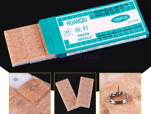 Huanqiu Acupuncture intradermal Tack Ear Press Needles 100 pcs/box | eBay
