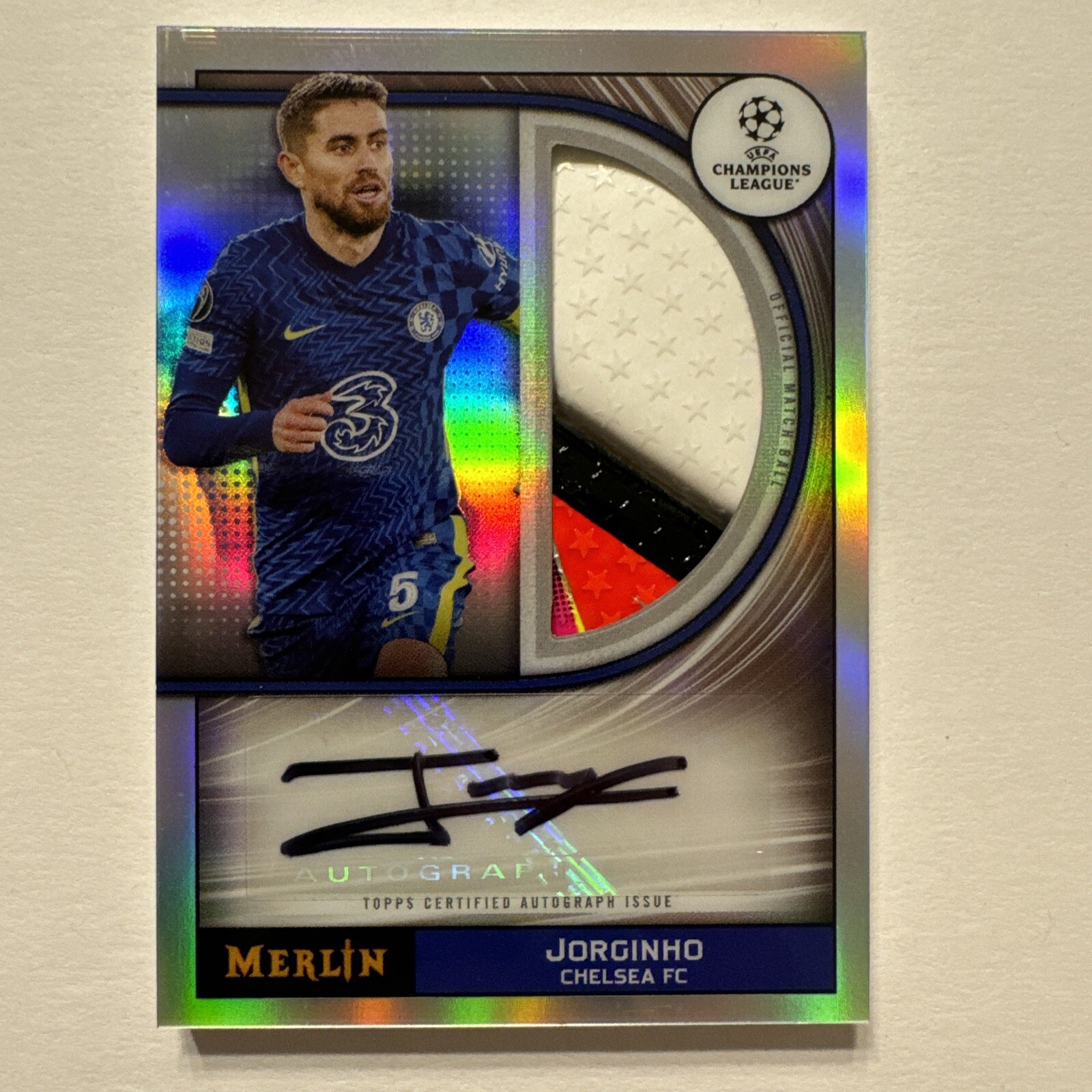 2022 Topps Merlin Match Ball Signature JORGINHO Autograph (SSP) | eBay