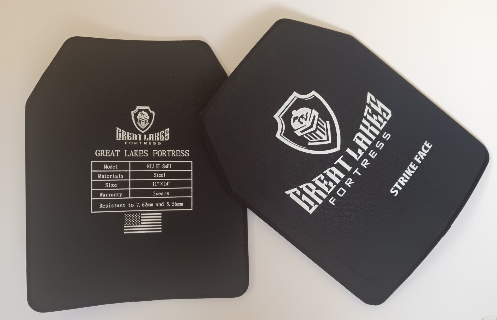 Body Armor Light AR500 Level 3 Set Of Plates Curved 11x14 Sapi | eBay