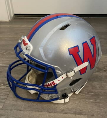 Riddell Speed Classic Youth Medium R41199 Silver Helmet/Blue Facemask ...