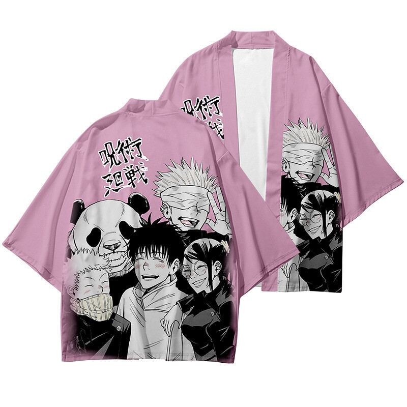 Jujutsu Kaisen Gojo Satoru Anime Cosplay Kimono Costume Haori Casual ...