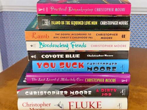 Bundle /Lot of 9 Christopher Moore books- HCDJ (4) Paper (5) Excellent ...