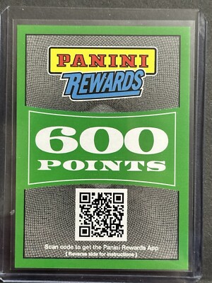 Panini Rewards 600 Points Unredeemed Redemption Card | eBay