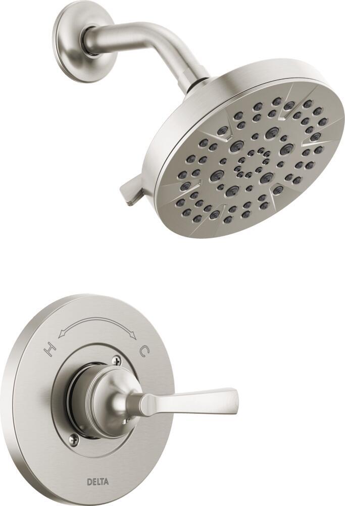 Delta Faryn 1 Handle 5-Spray Shower Faucet Stainless-Certified ...