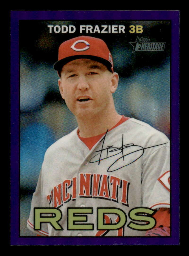 2016 Topps Heritage Chrome Purple Refractor #472 Todd Frazier Reds z | eBay