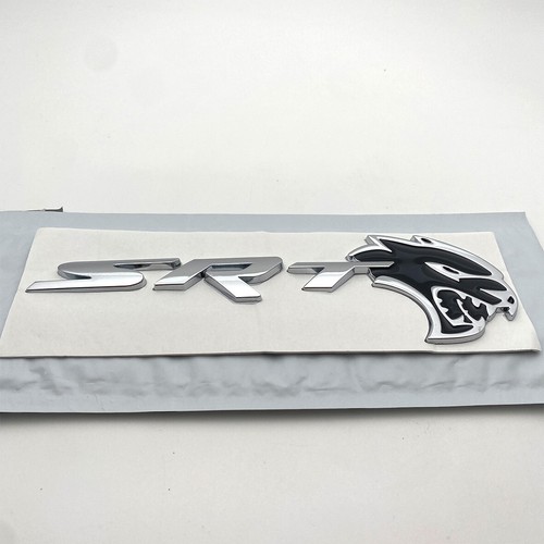 Chrome Black Hellcat Rear Trunk 3D Emblem Car Badge 3D Decal Nameplate ...