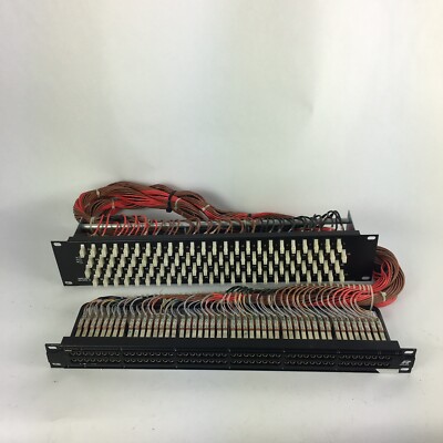 Rean Neutrik FN BLACK TT Bantam 96 Point Patch Bay Wired e3 panel 96 ...