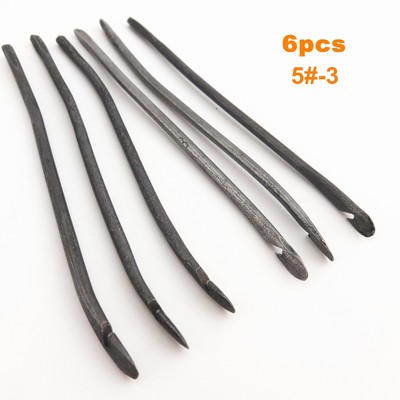 6pcs 5#-3 Leather Craft Shoemaker Cobbler Sewing Stitching Hook Awl ...