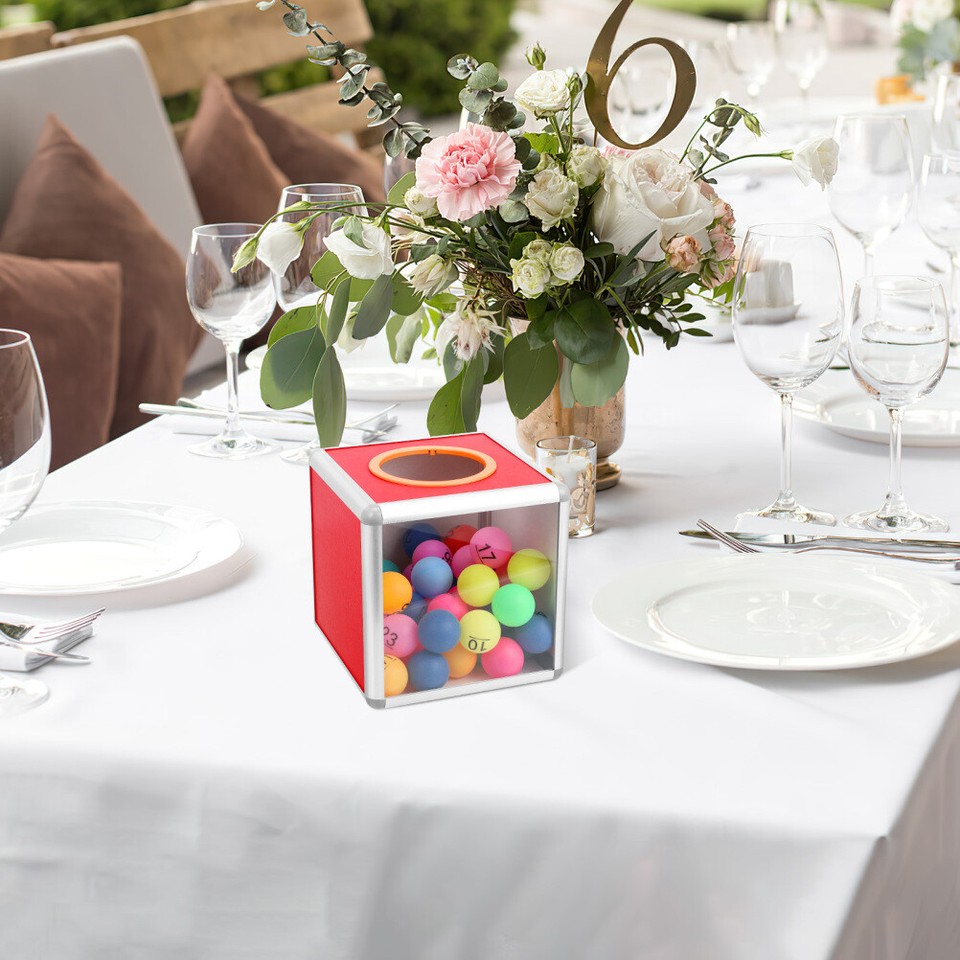 Desk Accessories Workspace Organizer Money Collection Box Ticket Raffle ...