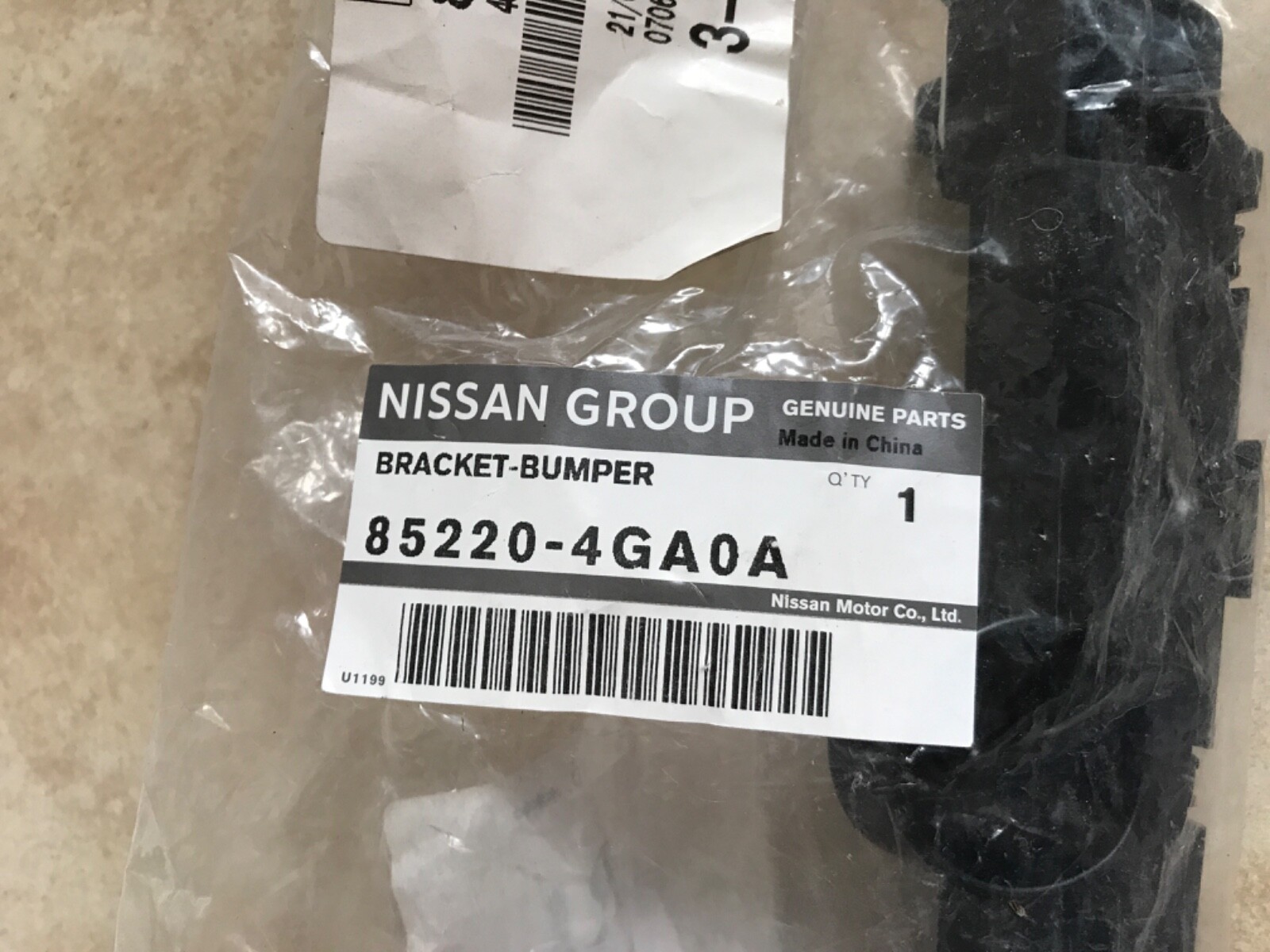 85220-4GA0A Nissan Infinity 2014-18 Q50 Bracket-rear bumper RH New ...