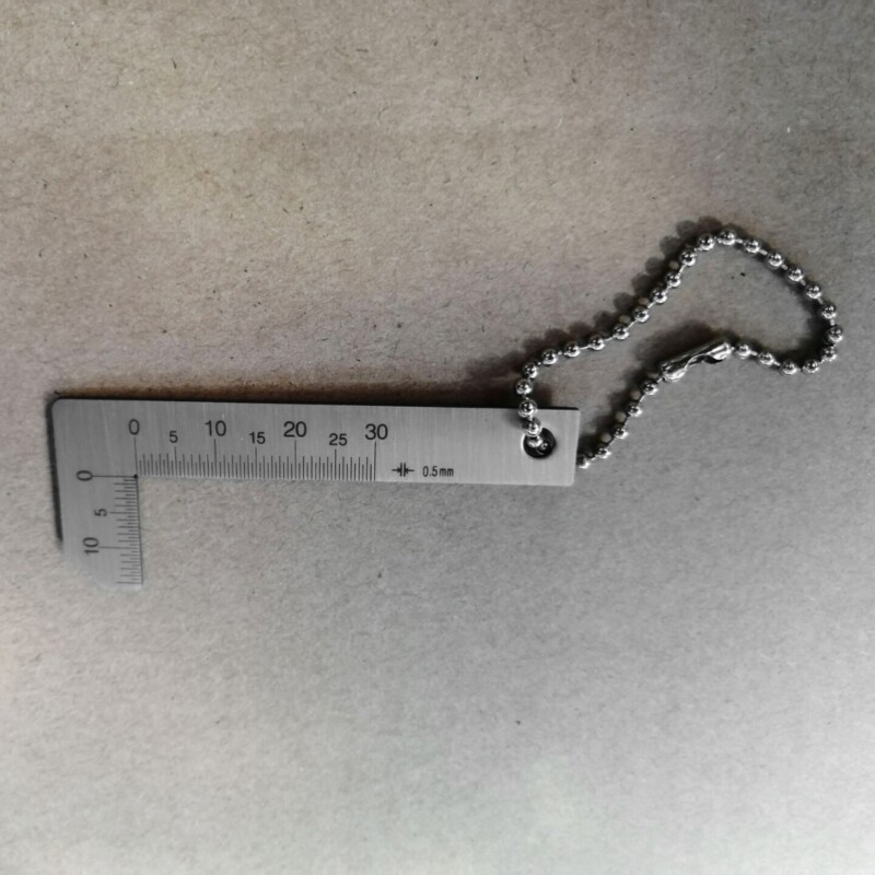 Chamfer Gauge Ruler for Glass Processing 0-30mm Graduation 0.5mm ...
