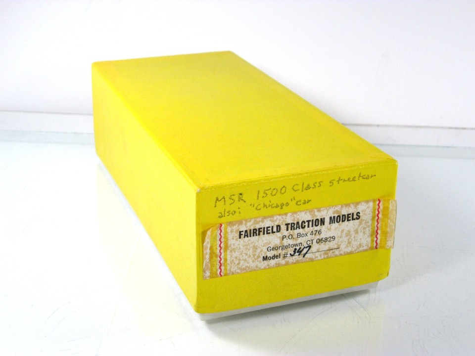 HO Scale BRASS **CHICAGO STREETCAR** Powered Trolley - Fairfield ...