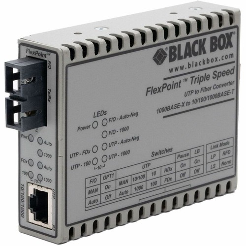 Black Box FlexPoint LMC1017A-MMSC Transceiver/Media Converter ...