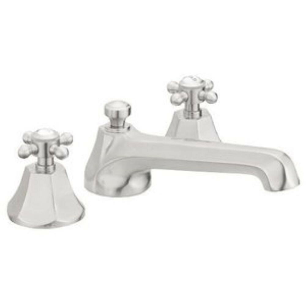 Mirabelle MIRBR3RT Polished chrome Boca Raton Deck Mounted Roman Tub ...