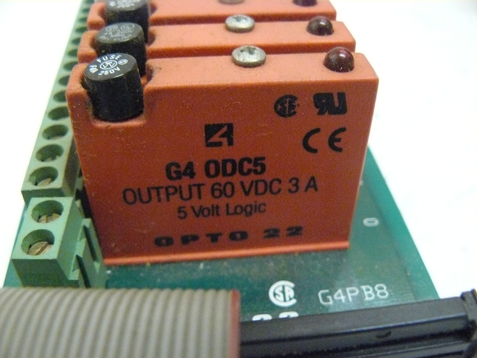 OPTO 22 G4-PB8 I/O RACK WITH G4-ODC5 DC OUTPUT MODULE 60 VDC 3A G4 IDC5 ...