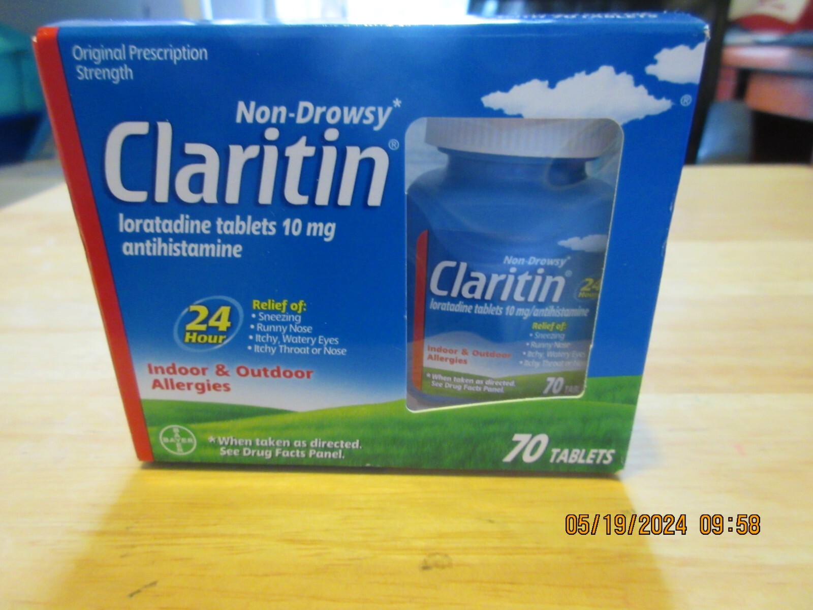 Claritin SP284 Non Drowsy Allergy 10mg Tablet - 70 Count for sale ...