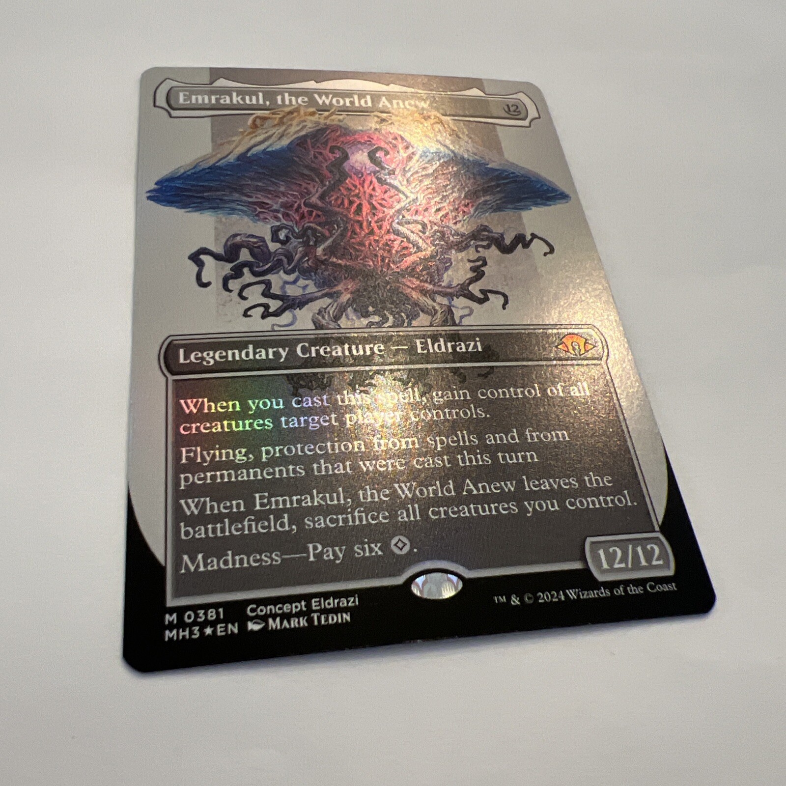 Emrakul the World Anew FOIL BORDERLESS Modern Horizons 3 0381 MH3 MTG ...