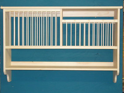 Kitchen Window Plate Rack shelf wood dish cabinet FOR LENOX FIESTA WARE ...