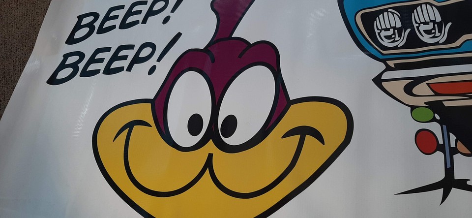 1968 PLYMOUTH ROAD RUNNER BEEP BEEP DRAG STRIP VINYL BIG BANNER SIGN | eBay