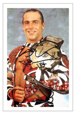 SHAWN MICHAELS Signed Autograph PHOTO Fan Gift Signature Print WWE ...