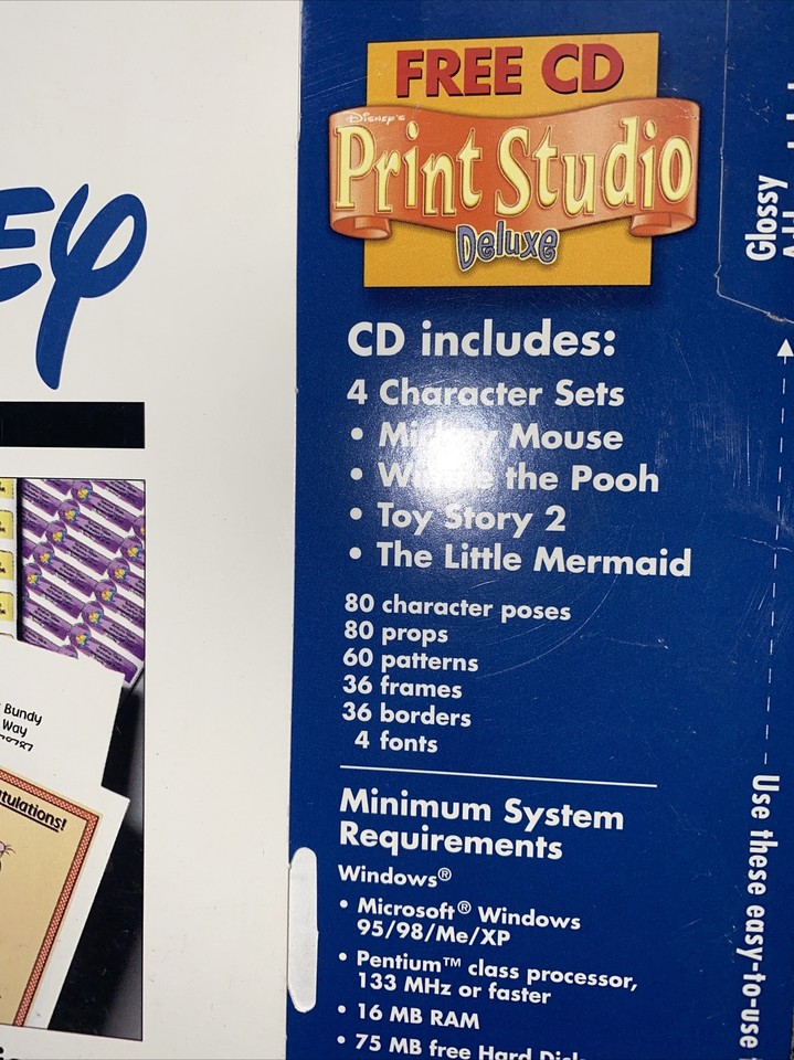 Disney Mailing Creations GLOSSY ADDRESS LABELS-260 labels Toy Story ...