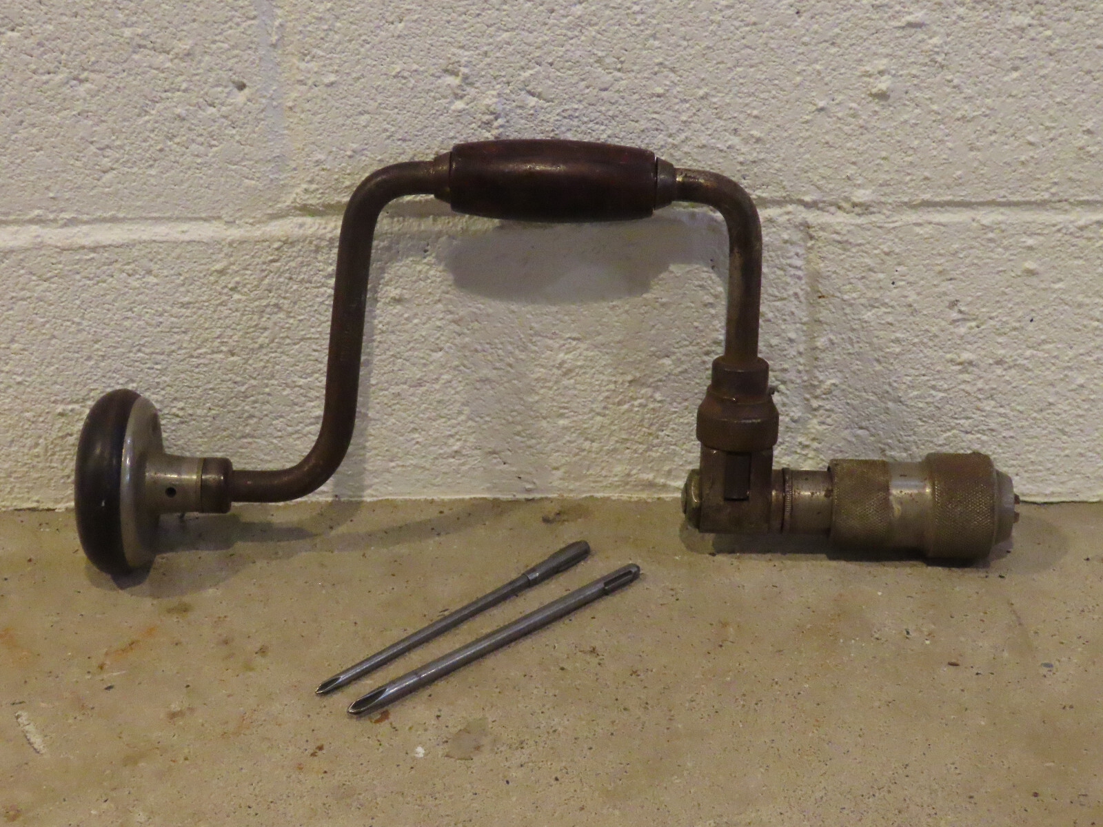 Vintage Stanley Bit Brace Hand Drill Yankee Bell System w/ 2 bits | eBay