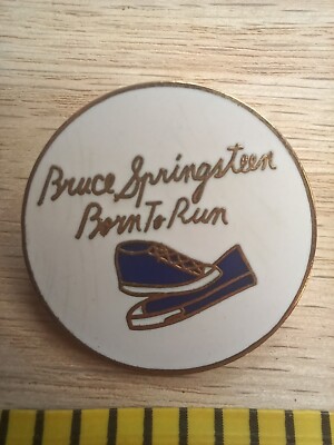 Vintage Bruce Springsteen Born To Run Pin Rarely Seen Old Antique Pin ...