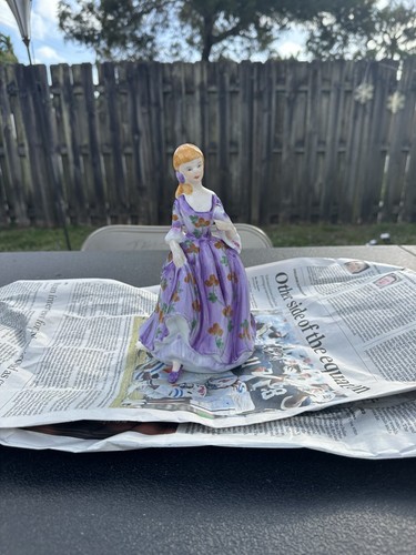 FAKE Royal Doulton Victorian Lady Purple Dress Figurine Nicola | eBay