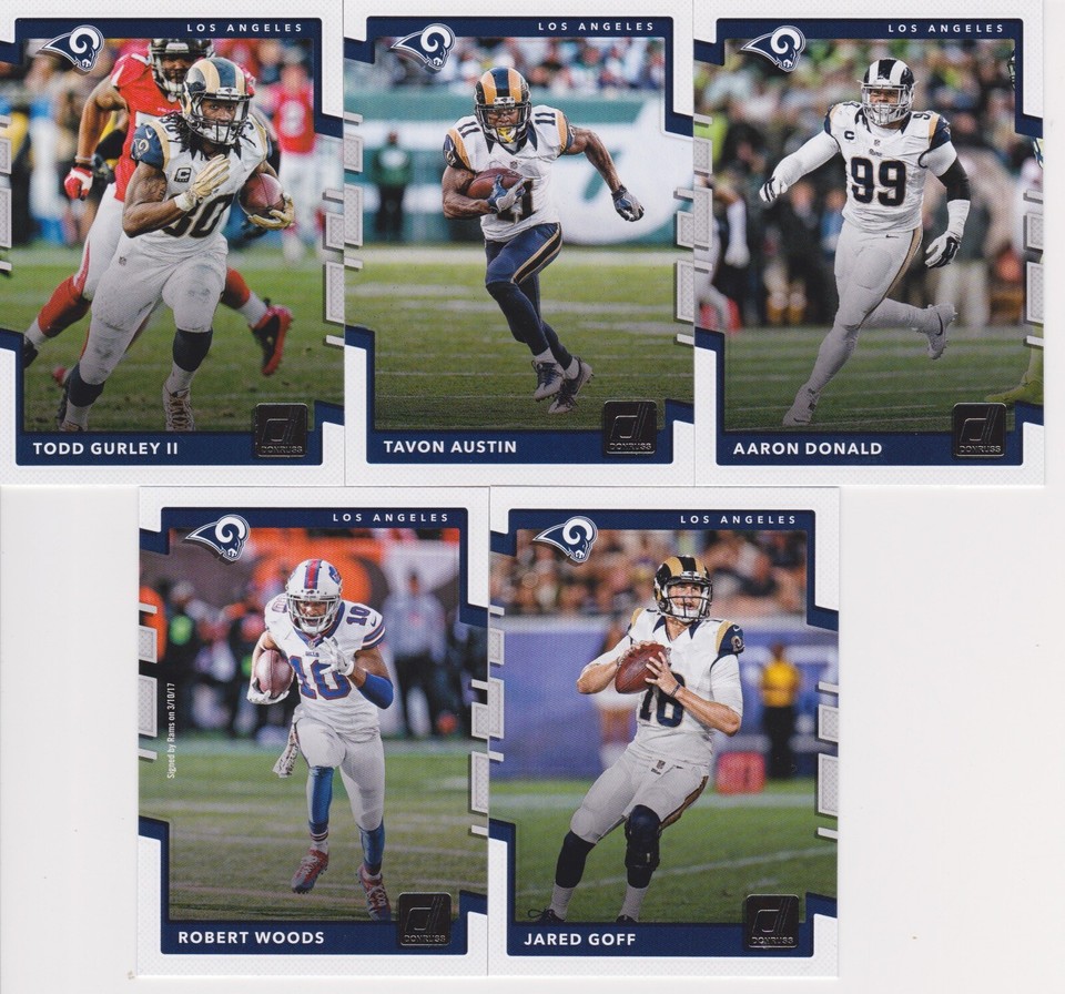 2017 Donruss Football Complete Team Set 11 Los Angeles Rams Cooper Kupp ...