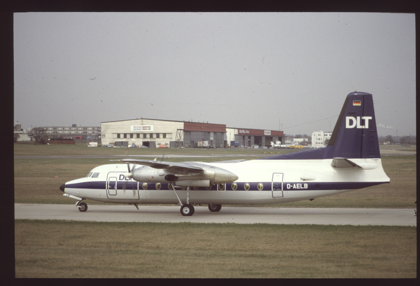 Orig 35mm airline slide DLT F27-600 D-AELB Buy 4+ save 20% | eBay