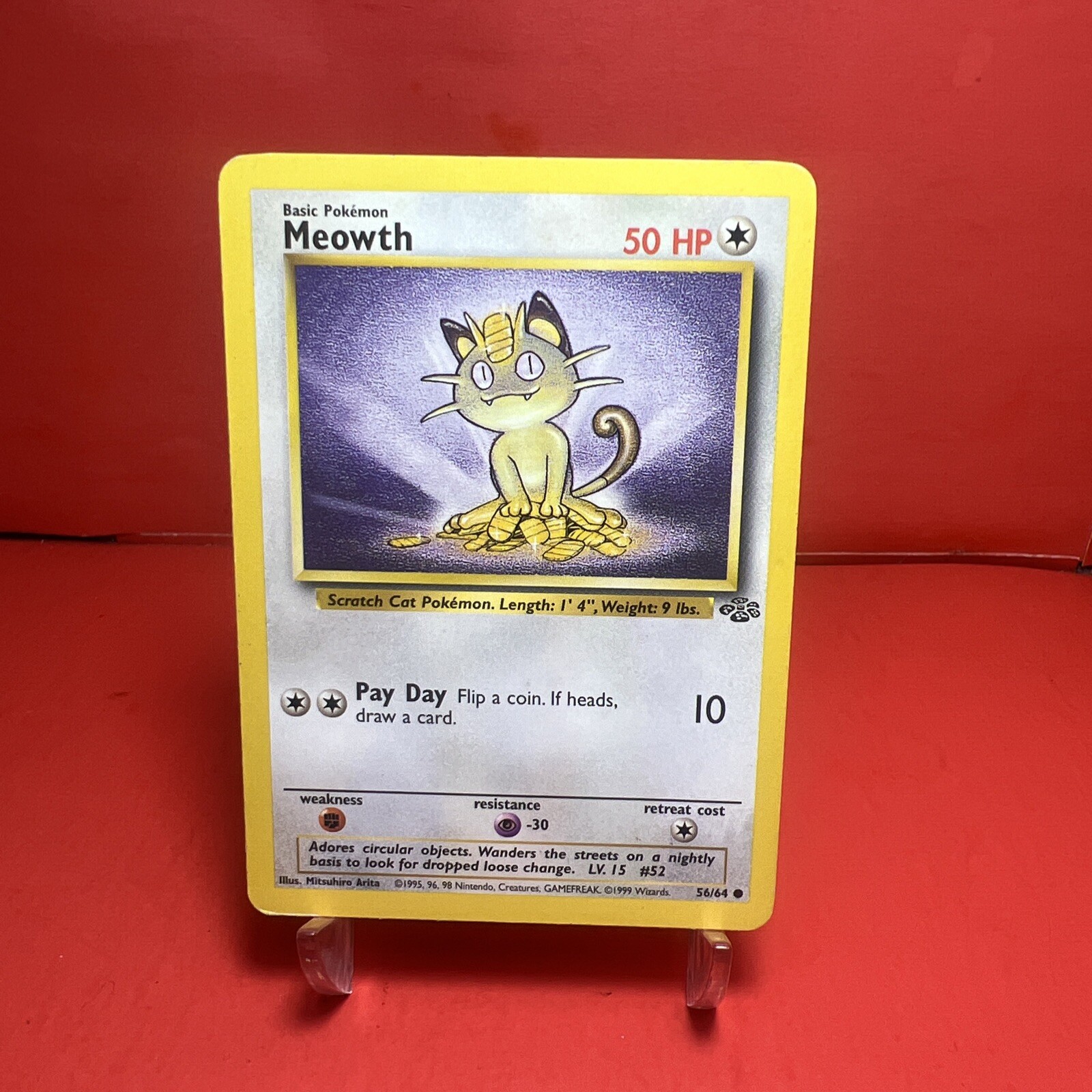 1999 Pokemon Jungle Meowth #56 EX🦄 | eBay