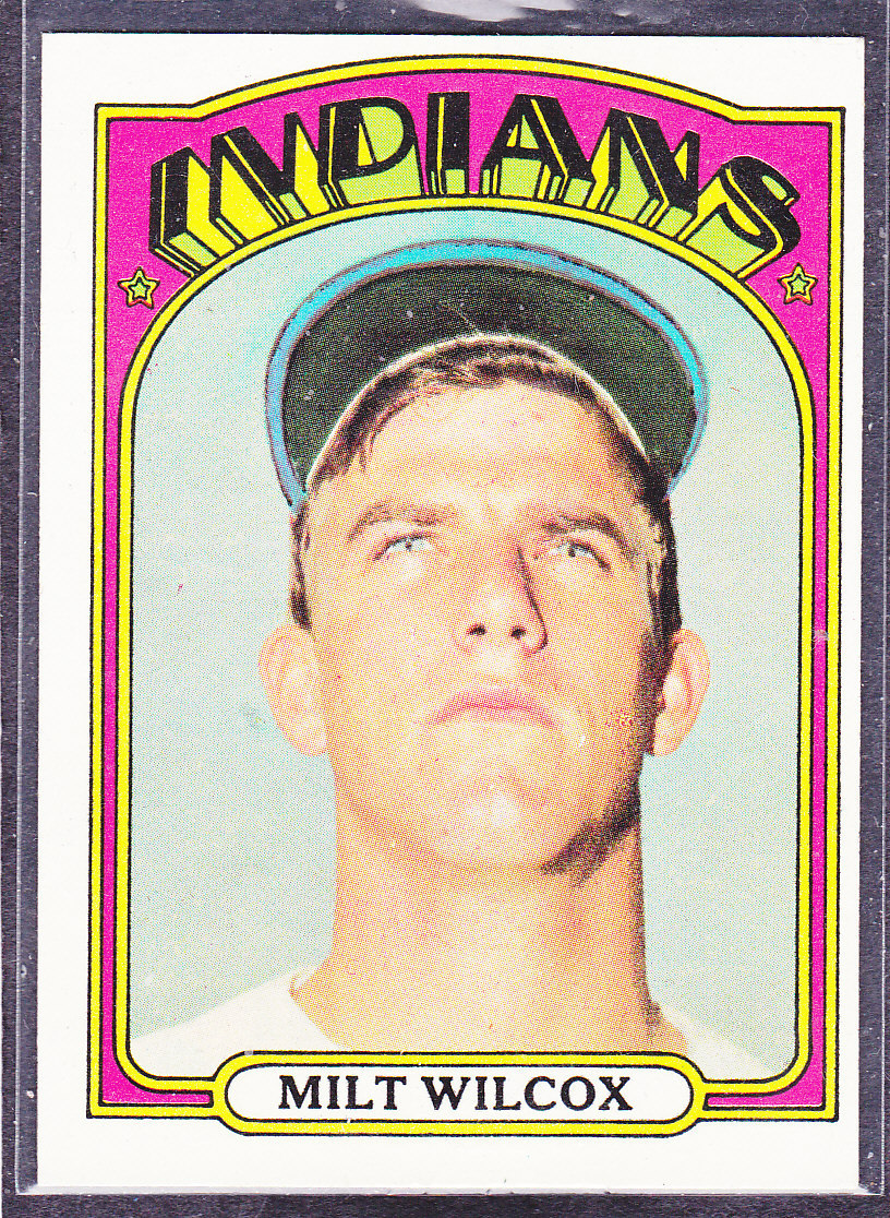 1972 MILT WILCOX - Topps Baseball Card # 399 - Cleveland Indians ...