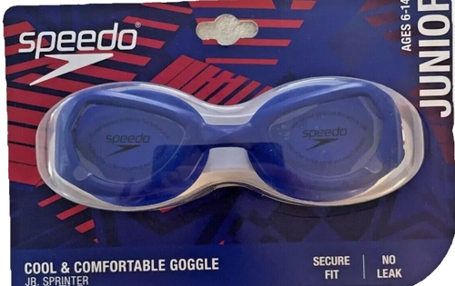 Speedo Junior Sprinter Swim Goggles - Blue - Age 6-14 | eBay