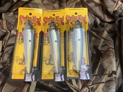 NEW:STRIKE KING MEGA DAWG CHROME SEXY SHAD TOPWATER LURE,2oz.,6”,HANG ...