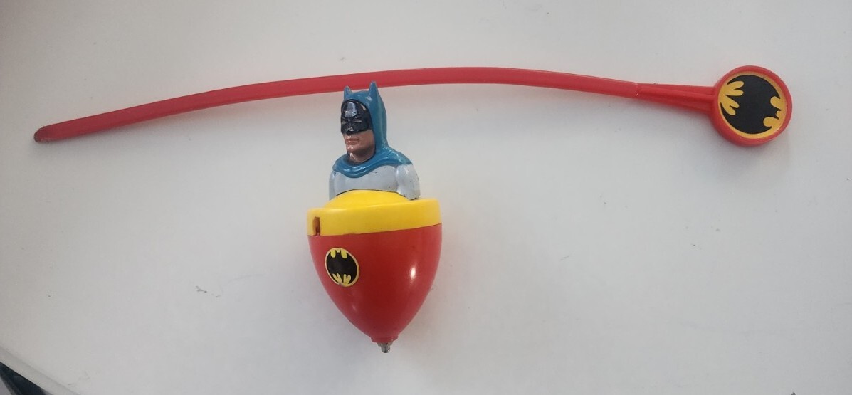 1977 Vintage Azrak Hamway DC Comics Batman Super Top Gyro with rip cord ...