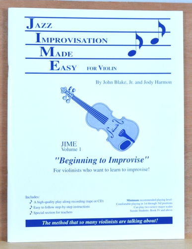 Jazz Improvisation Made Easy - for Violin/Fiddle - CD not included | eBay