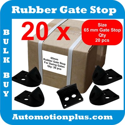 CARTON BUY of 20 x 65mm Rubber Gate Stopper for Double Swing Gates | eBay