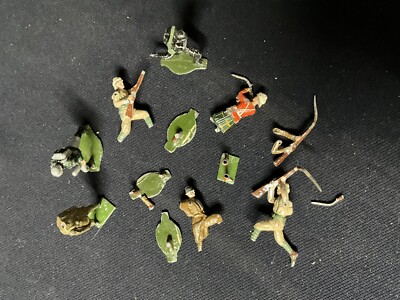 Vintage Die Cast Metal Army Men Lot | eBay