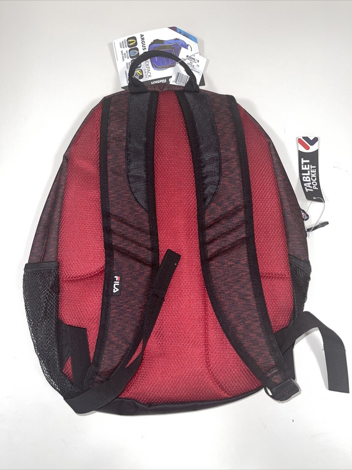 New Fila Argus 2 II Filatech Backpack Bag Laptop Compartment Tablet NWT ...