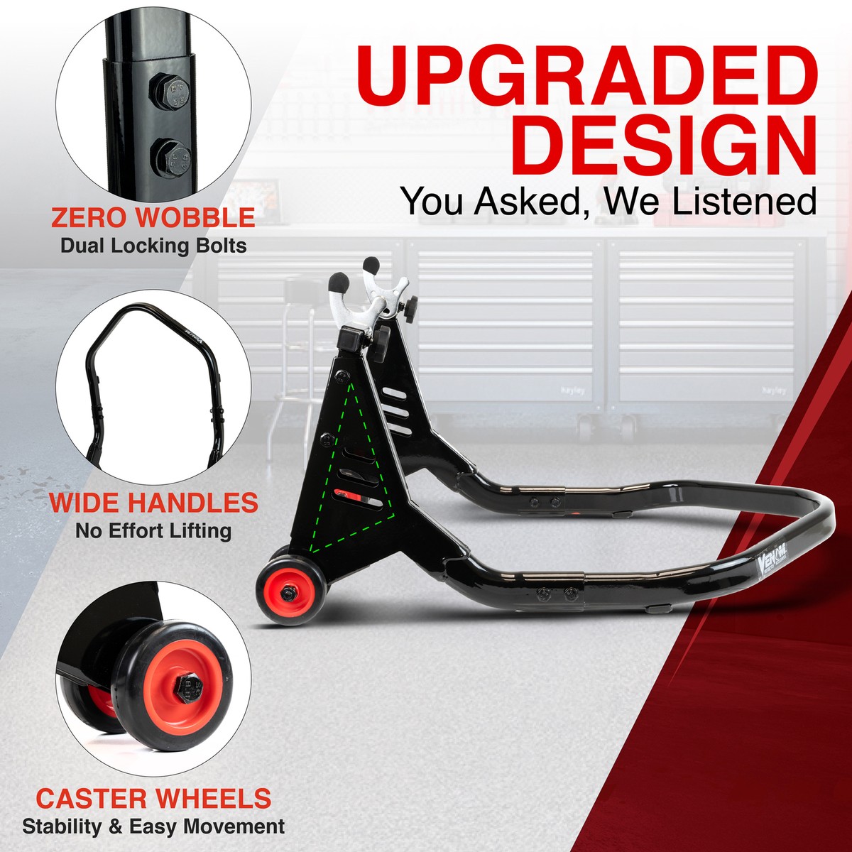 Sport Bike Trolley Venom 360 Degree Motorcycle Rear Trolley Stand ...