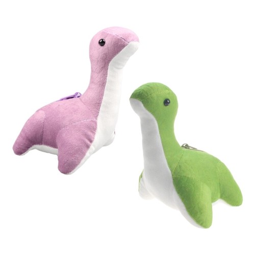 Cartoon Nessie Stuffed Doll Purple Green Nessie Doll Appease Toy for ...