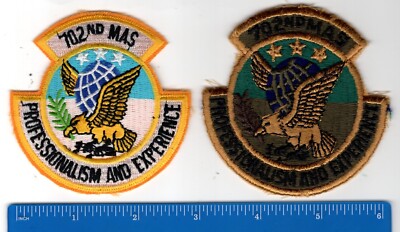 US Air Force Patches, 702nd Military Airlift Squadron, (Early 1980s ...