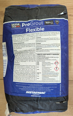 Ultra Tile Fix Progrout Flexible Wall Floor Grout 10kg Accessories