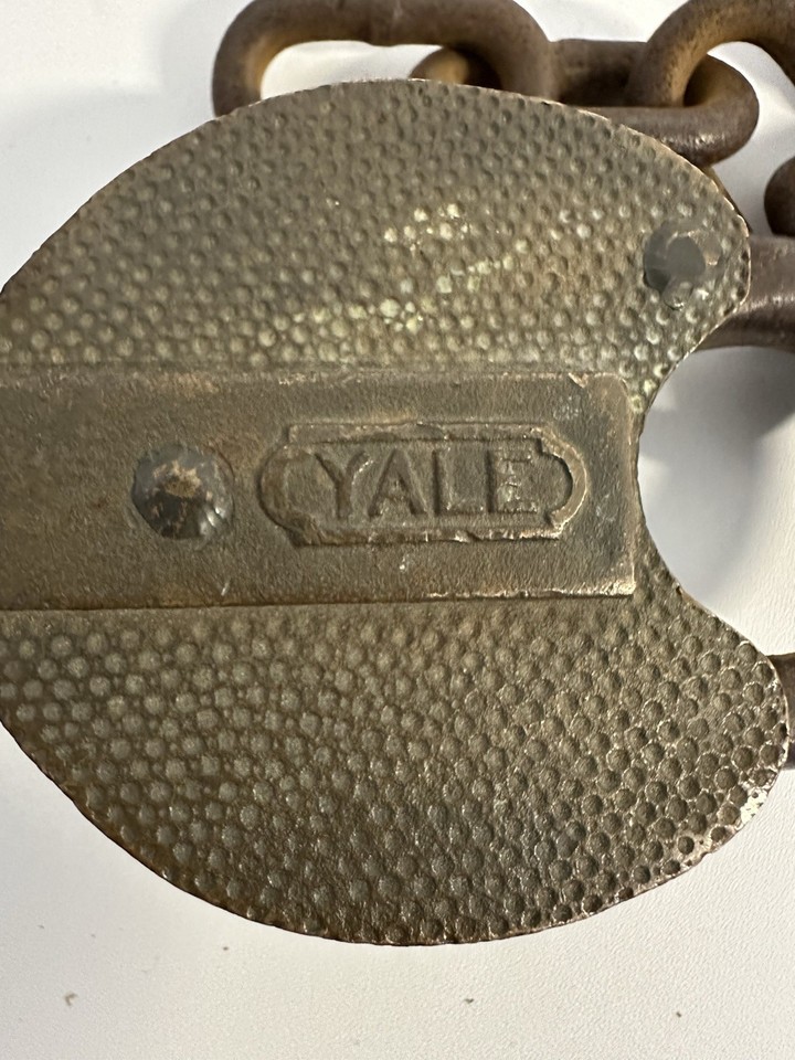 Yale & Towne Manufacturing Company Vintage Railroad Lock with 24” chain ...