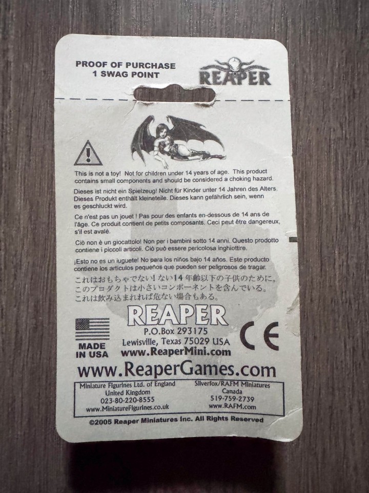 Ametrine Earthiyte 02719 Reaper Dark Heaven Legends Metal Miniature | eBay